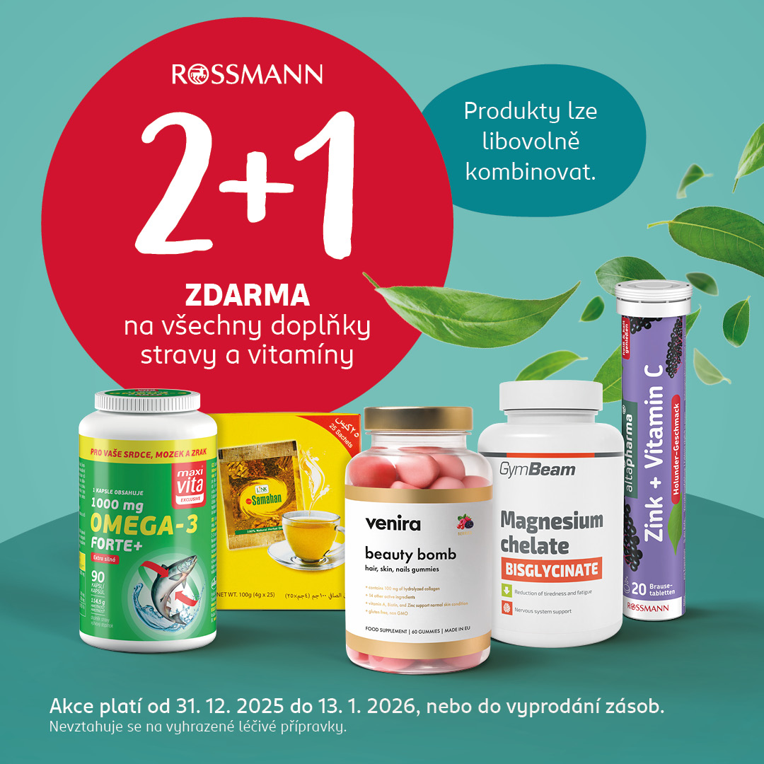 2+1 ZDARMA v Rossmann - OC HANÁ